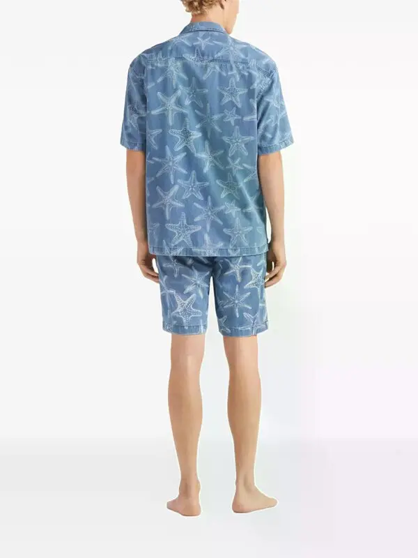 Vilebrequin Graniers Starfish-print Shirt - Blue