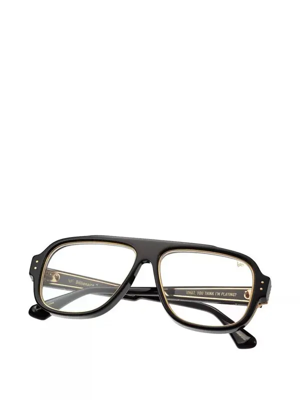 VINTAGE FRAMES COMPANY Billionaire 2 Aviator Glasses - Black