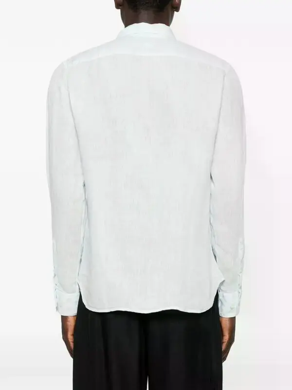 120% Lino Collared Shirt - Blue
