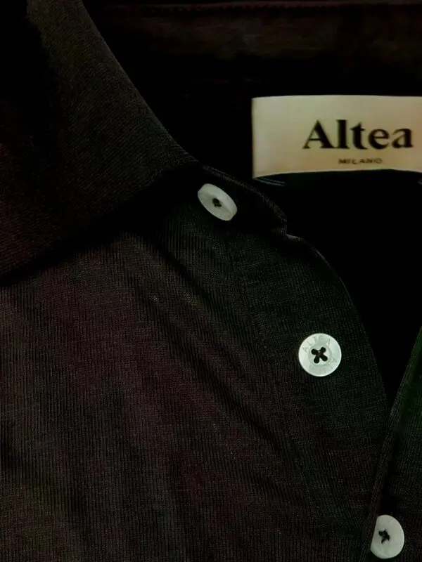 Altea Buttoned Polo Shirt - Brown