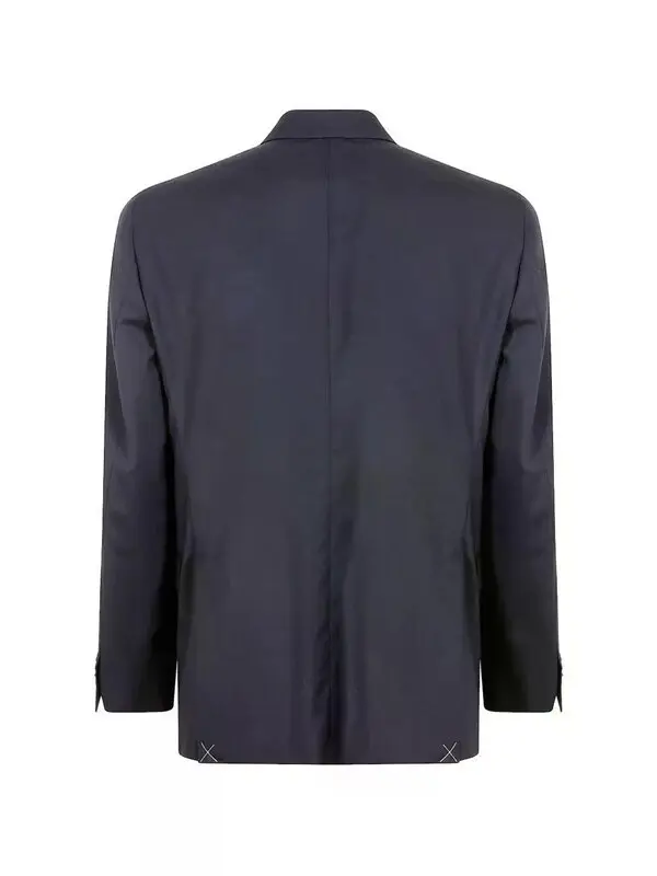 Boglioli Pleated Wool Blazer - Blue