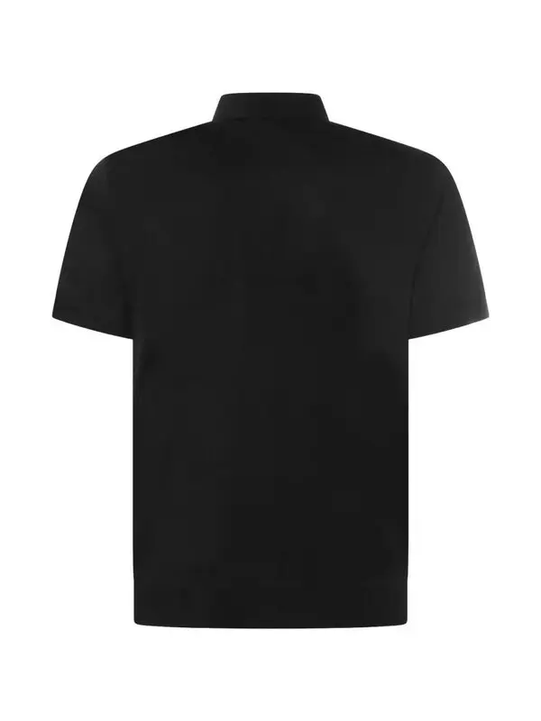Altea Half-button Polo Shirt - Black