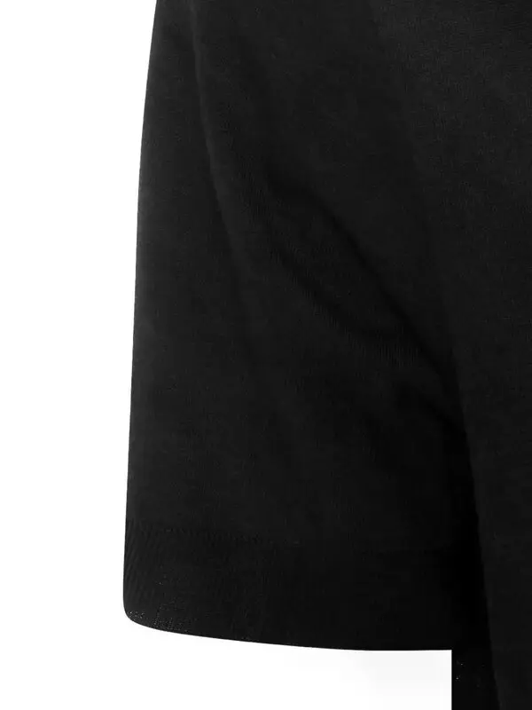 Altea Half-button Polo Shirt - Black