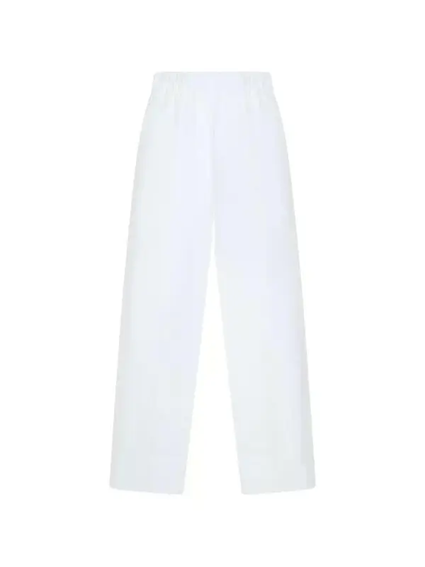 Antonelli Firenze Elasticated Wide Leg Trousers - White