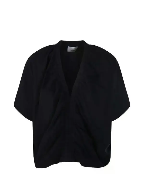 NUDE V-neck T-shirt - Black