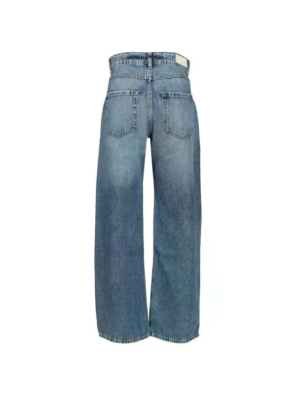 ICON DENIM LOS ANGELES Bea Wide-leg Low-waist Jeans - Blue