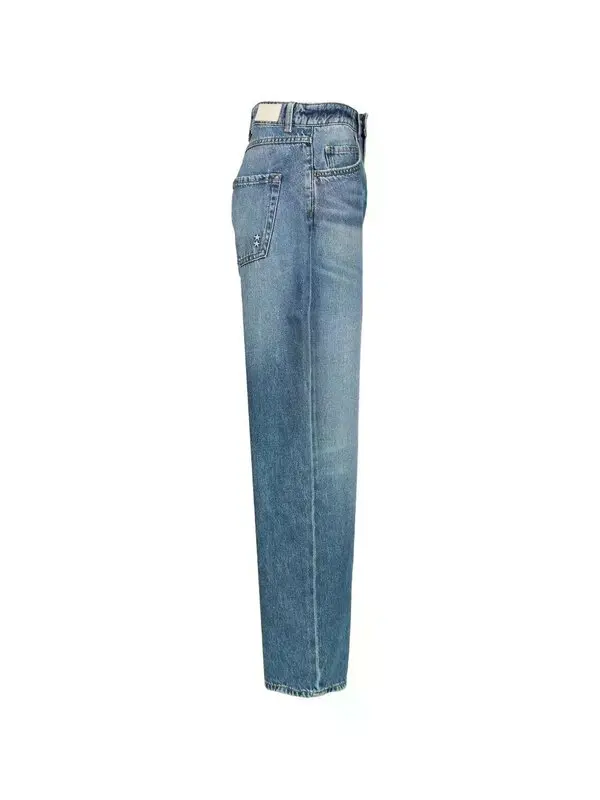 ICON DENIM LOS ANGELES Bea Wide-leg Low-waist Jeans - Blue