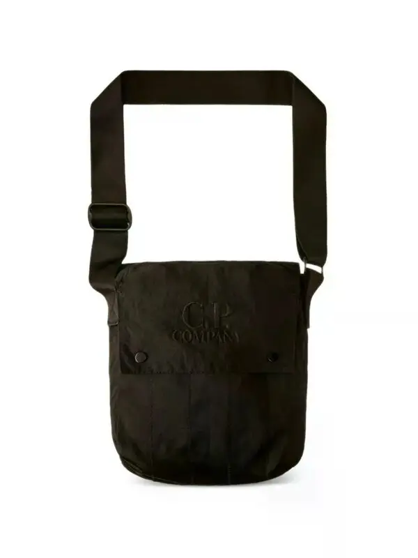C.P. COMPANY Plain Paper Touch Shoulder Bag - Black