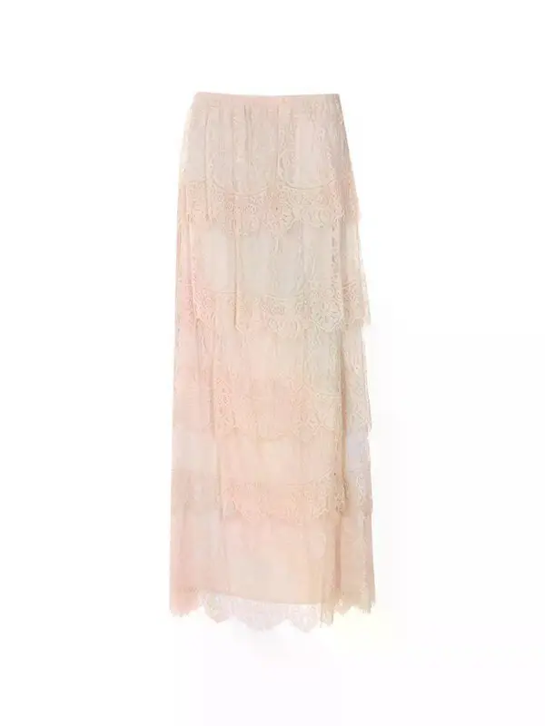 ANIYE BY Silva Lace Maxi Skirt - Neutrals