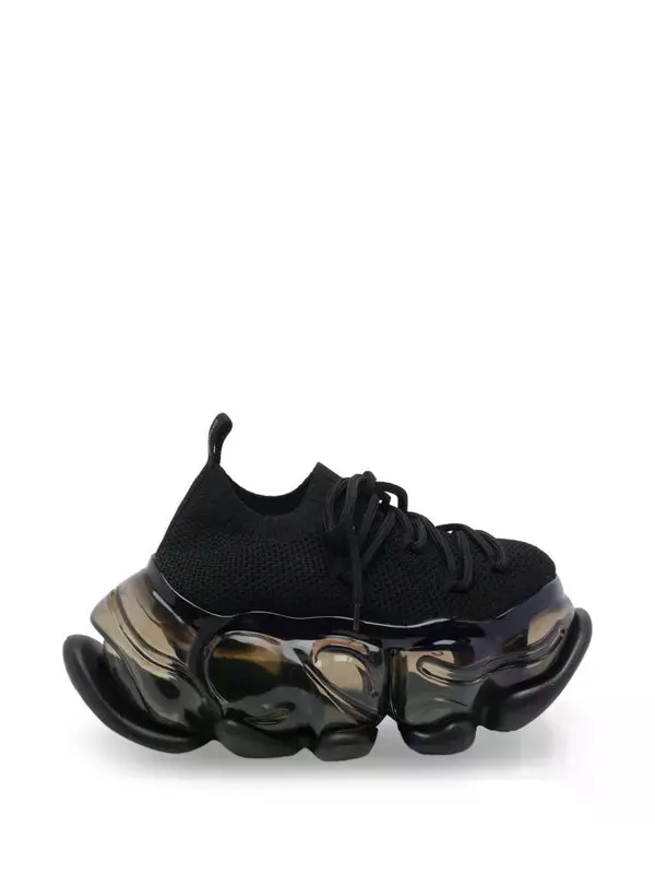 GROUNDS Skyscraper Lace-up Sneakers - Black