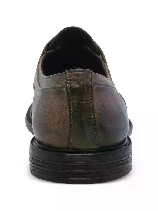 PAWELK'S Leather Derby Shoes - Brown