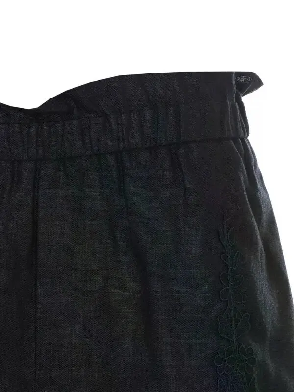 TWINSET Floral Lace Shorts