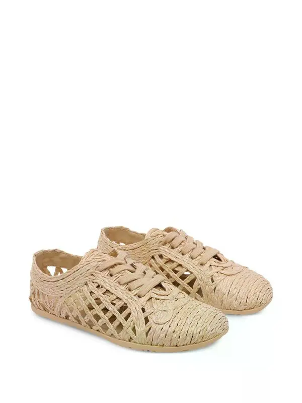 PALOMA BARCELO Palomitas Cora Raffia Sneakers