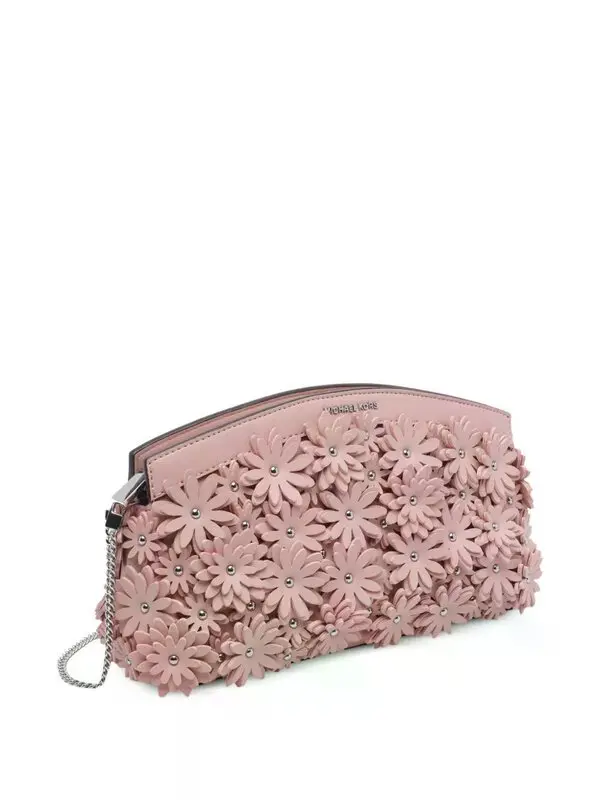 Michael Kors Floral-appliqué Shoulder Bag - Pink