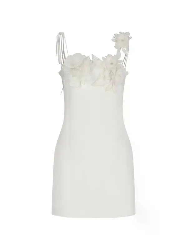 David Koma Flower-embroidered Mini Dress