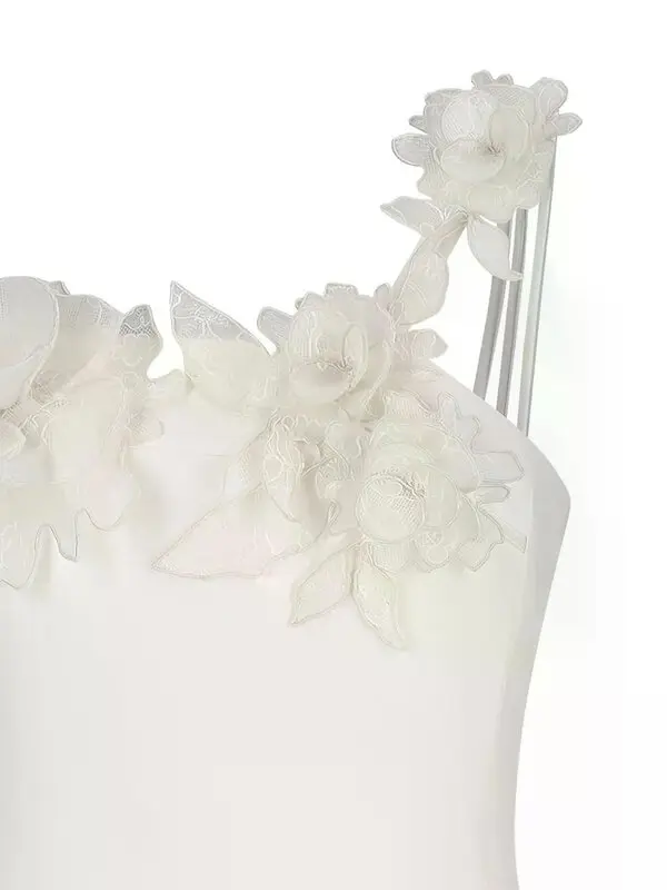 David Koma Flower-embroidered Mini Dress