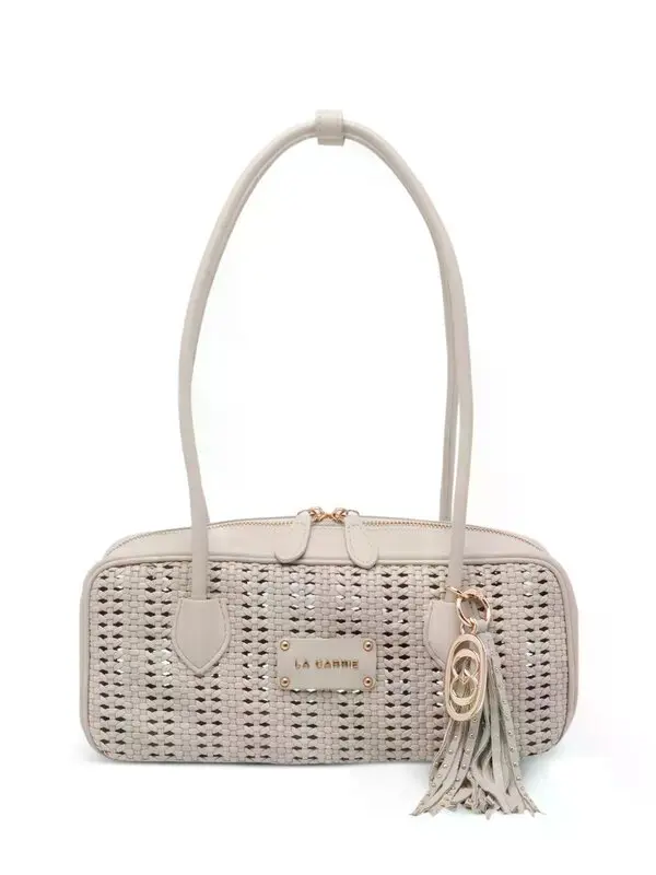LA CARRIE Woven Zipped Shoulder Bag