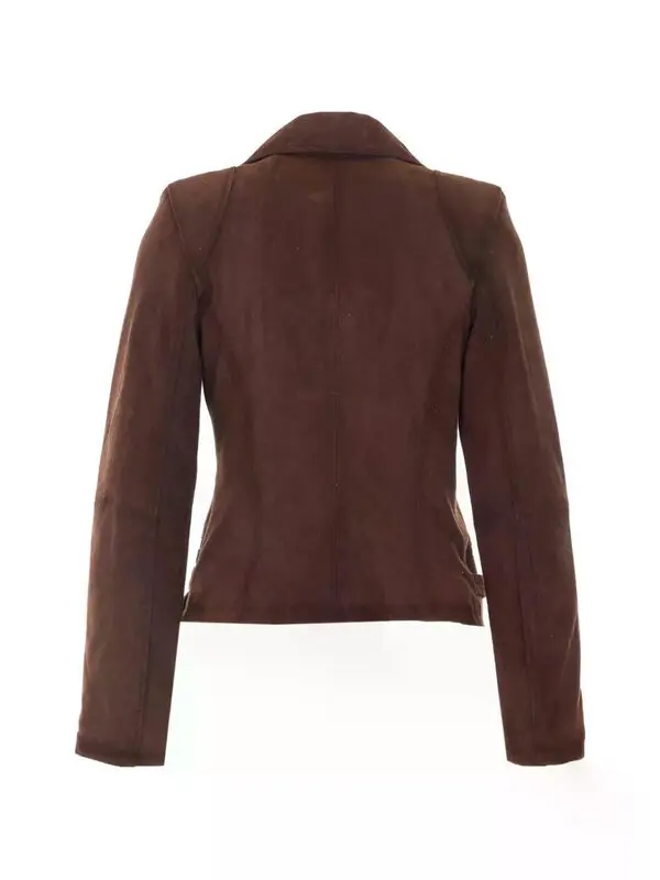 BULLY Suede Biker Jacket - Brown