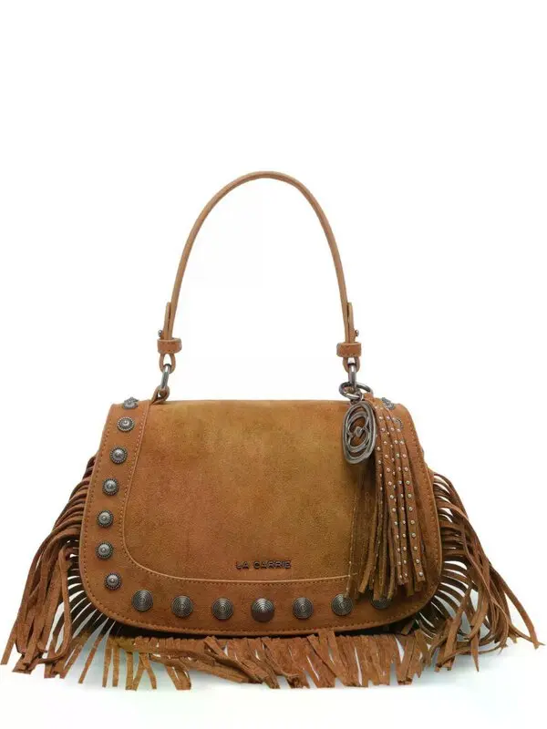 LA CARRIE Fringe Shoulder Bag - Brown