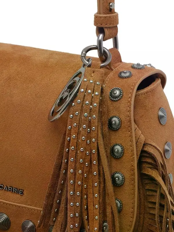 LA CARRIE Fringe Shoulder Bag - Brown