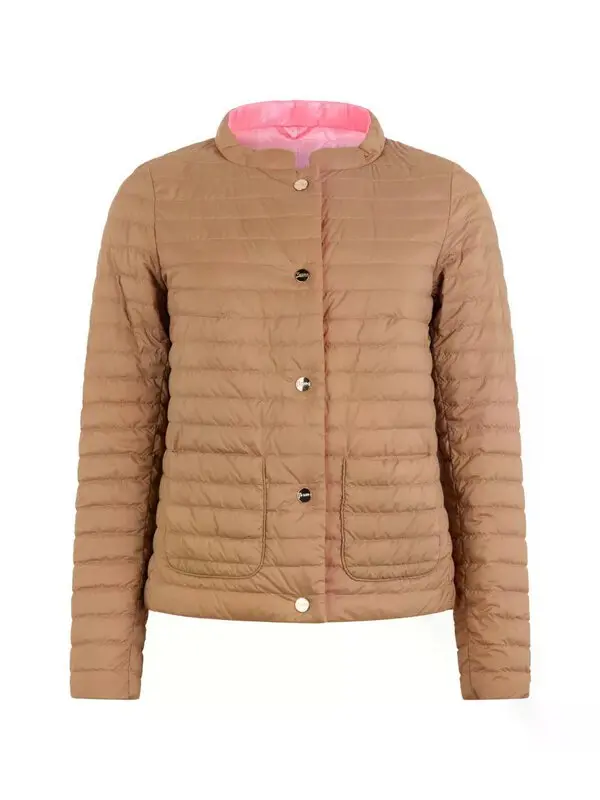 Herno Quilted Round-neck Jacket - Neutrals