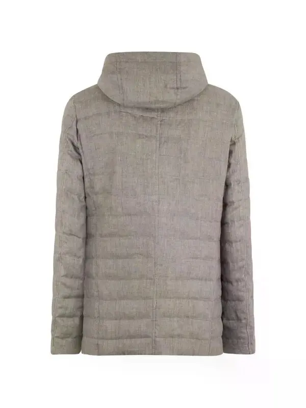 Herno Hooded Blazer With Flap-pockets - Grey