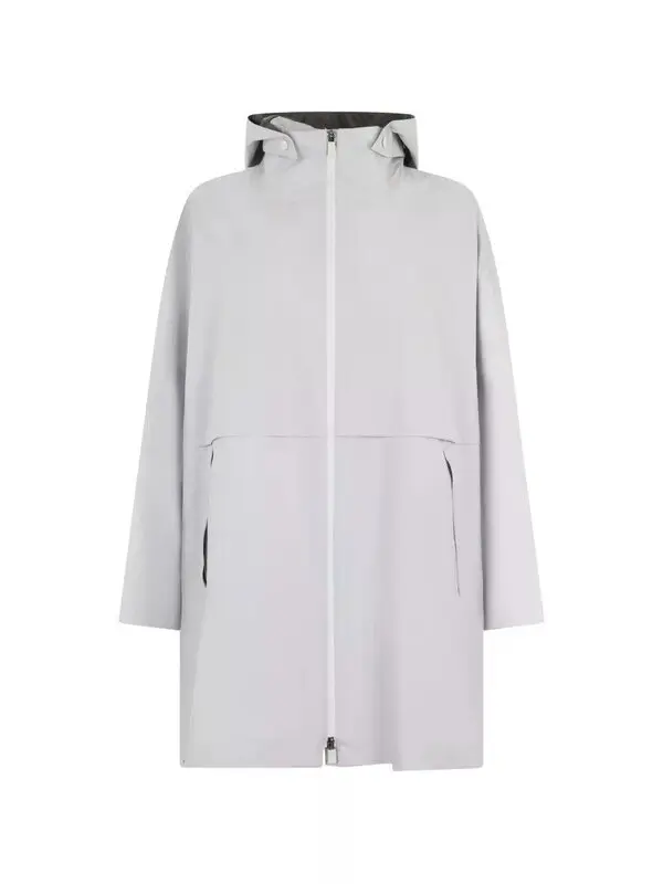Herno Hooded Zip Jacket - Grey