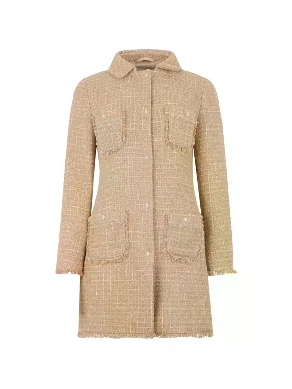 Herno Fringed Pocket Coat - Neutrals