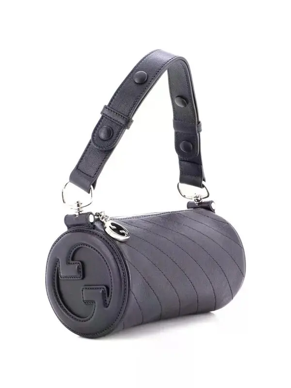 Gucci Blondie Diagonal Quilted Leather Mini Shoulder Bag - Black