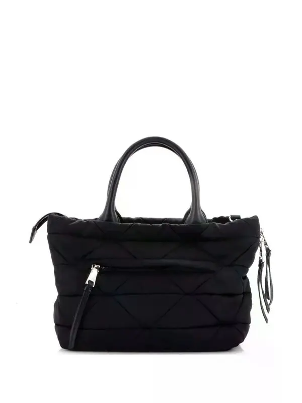 Prada Padded Quilted Re-nylon Leather Satchel