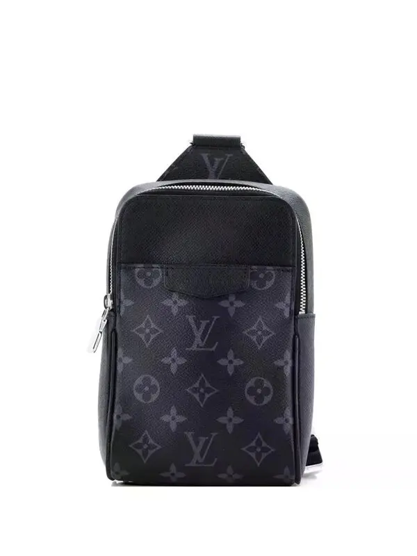 LOUIS VUITTON Outdoor Slingbag Monogram Taigarama Backpack - Black
