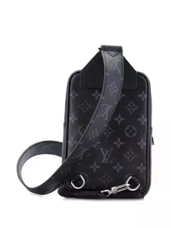 LOUIS VUITTON Outdoor Slingbag Monogram Taigarama Backpack - Black
