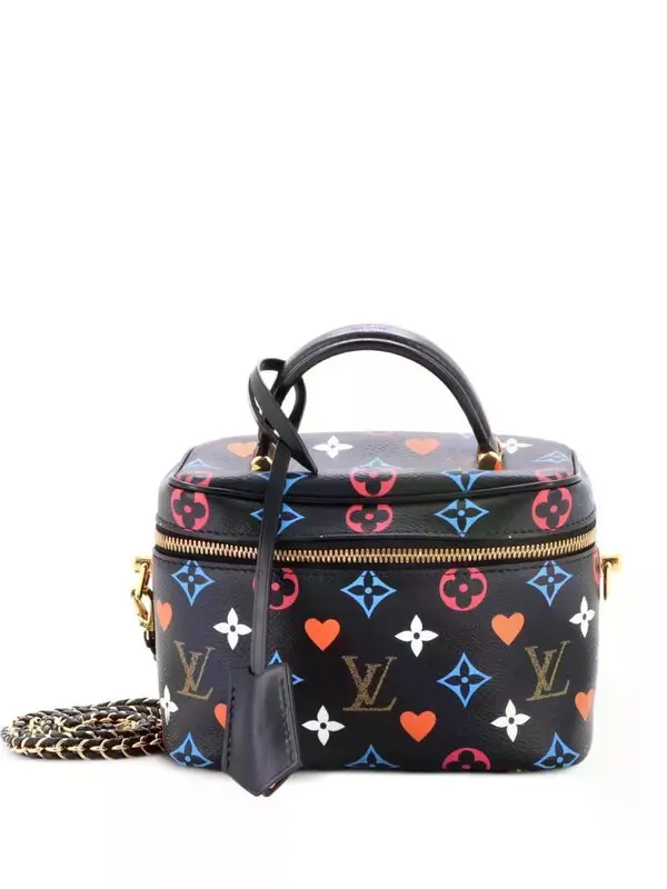 LOUIS VUITTON Vanity Handbag Limited Edition Game On Monogram Pm Satchel - Black