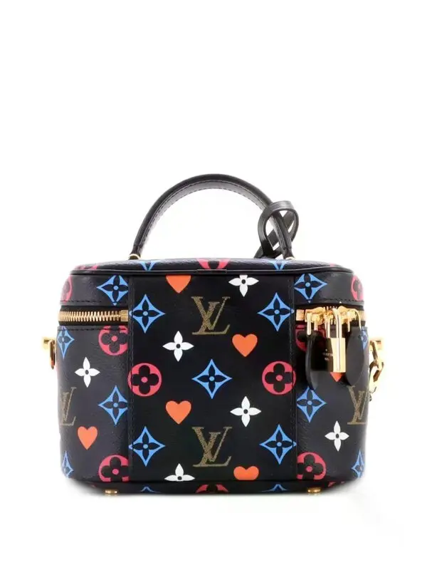 LOUIS VUITTON Vanity Handbag Limited Edition Game On Monogram Pm Satchel - Black