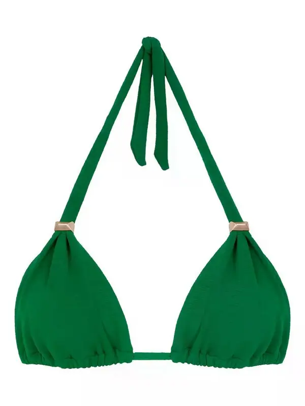LENNY NIEMEYER Triangle-ring Bikini Top - Green