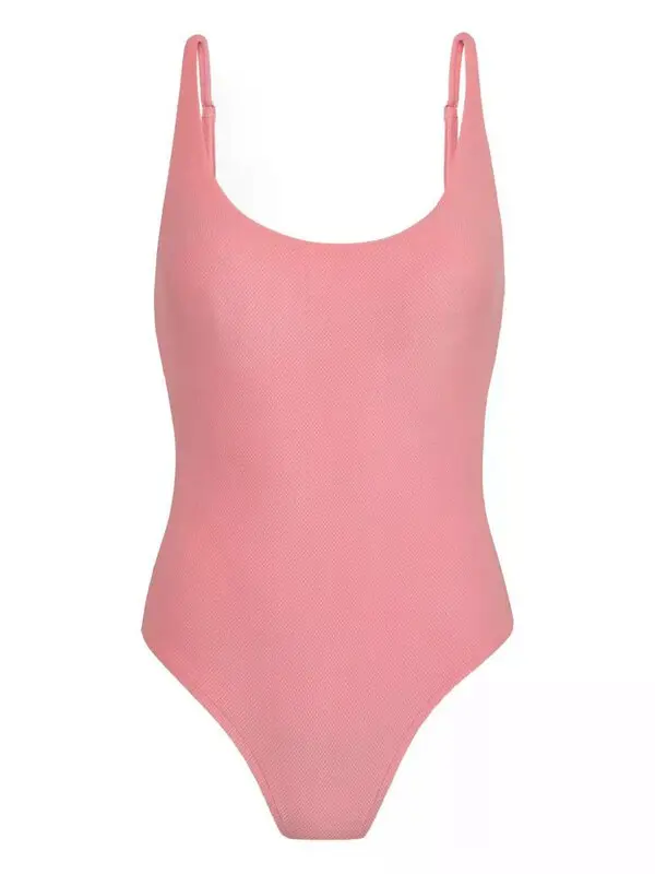 LENNY NIEMEYER Ribbed Scoop-back One-piece Swimsuit - Pink