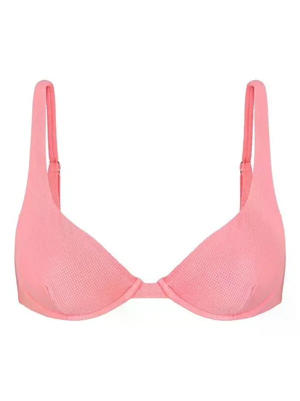 LENNY NIEMEYER Textured Triangle Bikini Top - Pink