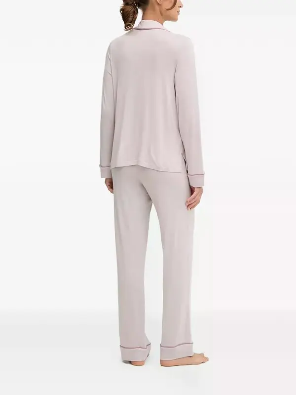 Dkny Long-sleeve Pajama Set - Neutrals