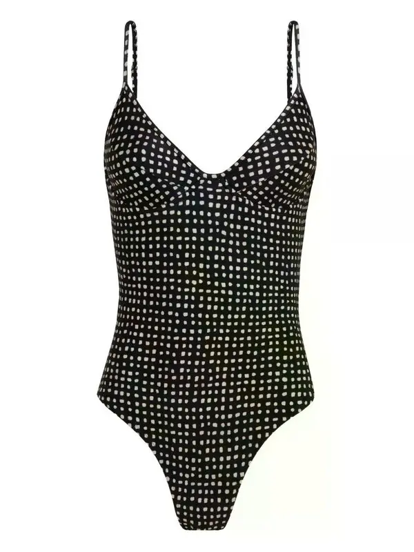 LENNY NIEMEYER Spot-print Swimsuit - Black