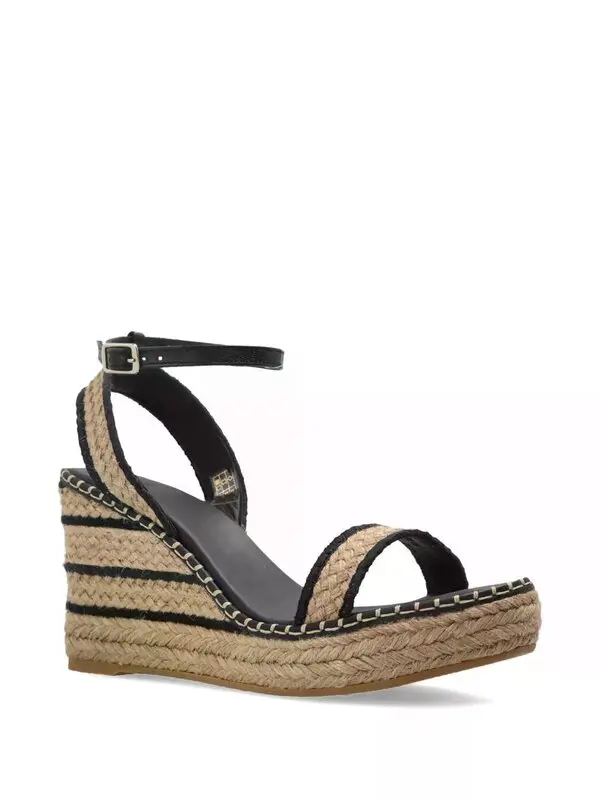 CastaÑer Striped Wedge Espadrilles - Neutrals