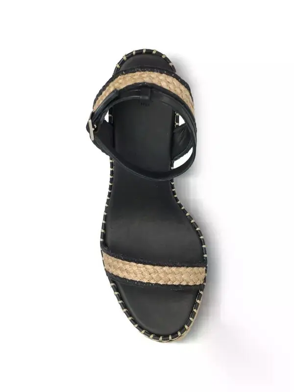 CastaÑer Striped Wedge Espadrilles - Neutrals