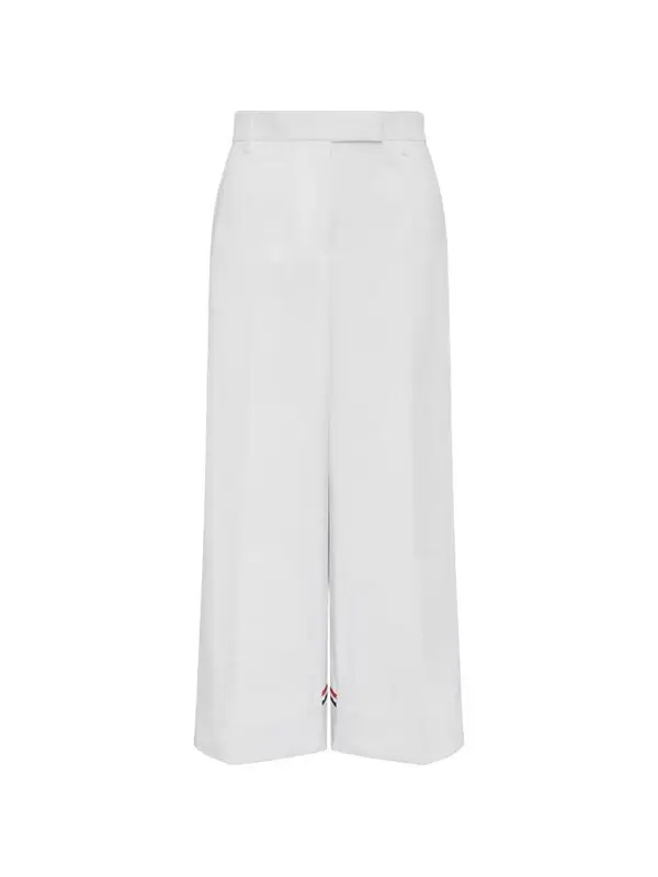Thom Browne Gabardine Chino Trousers - White