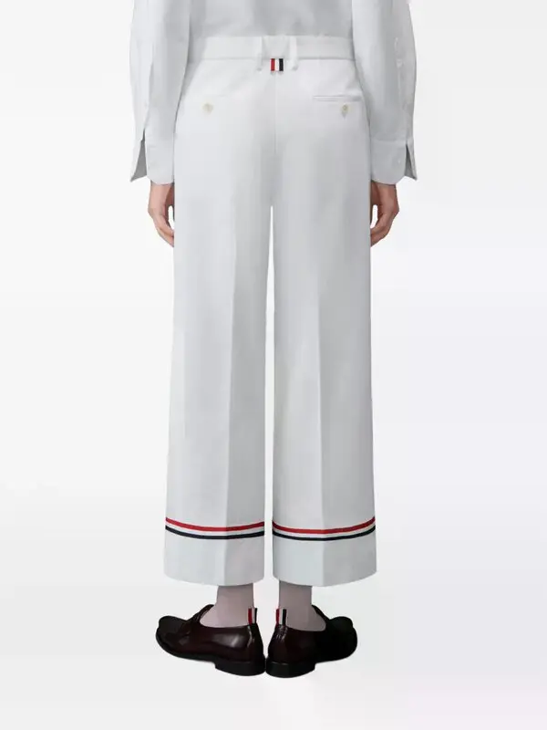Thom Browne Gabardine Chino Trousers - White