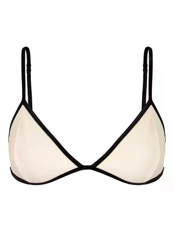 LENNY NIEMEYER Triangle Fixed-seam Bikini Top - White