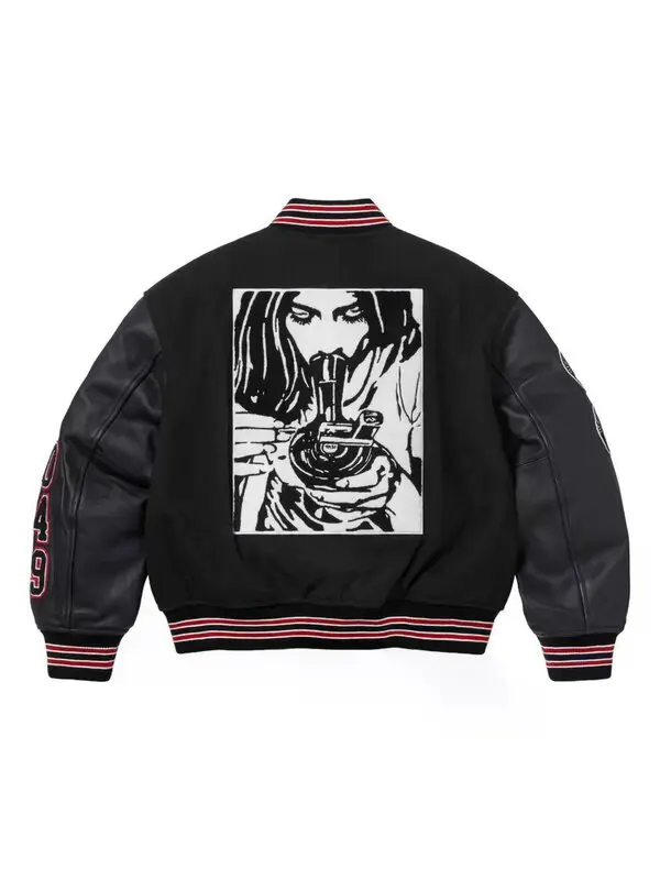 Supreme Hysteric Glamour Varsity Jacket - Black