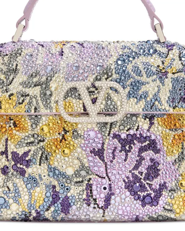 Valentino Garavani Vlogo Mini Embellished Top Handle Bag