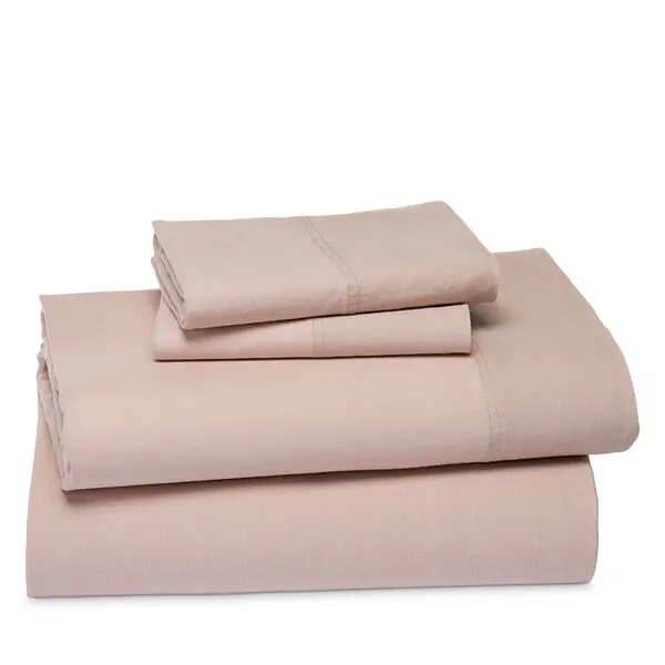 HUDSON PARK COLLECTION European Linen Sheet Set, King Exclusive - Pink