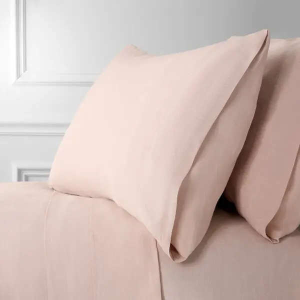 HUDSON PARK COLLECTION European Linen Sheet Set, King Exclusive - Pink
