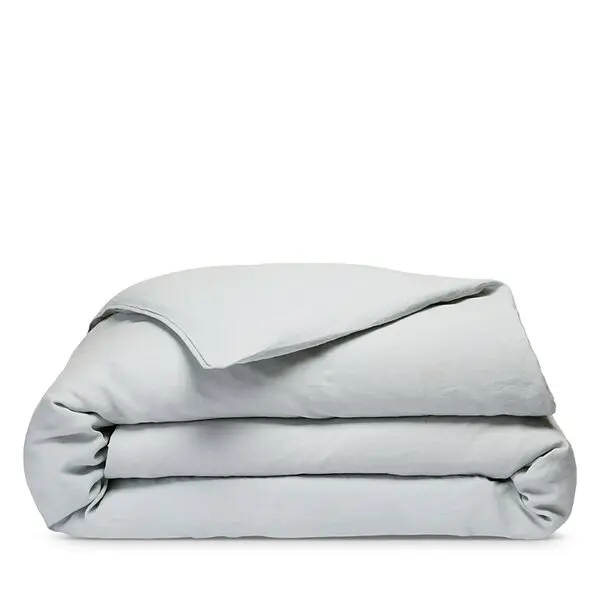 HUDSON PARK COLLECTION European Linen Duvet Cover, Queen Exclusive - Mist