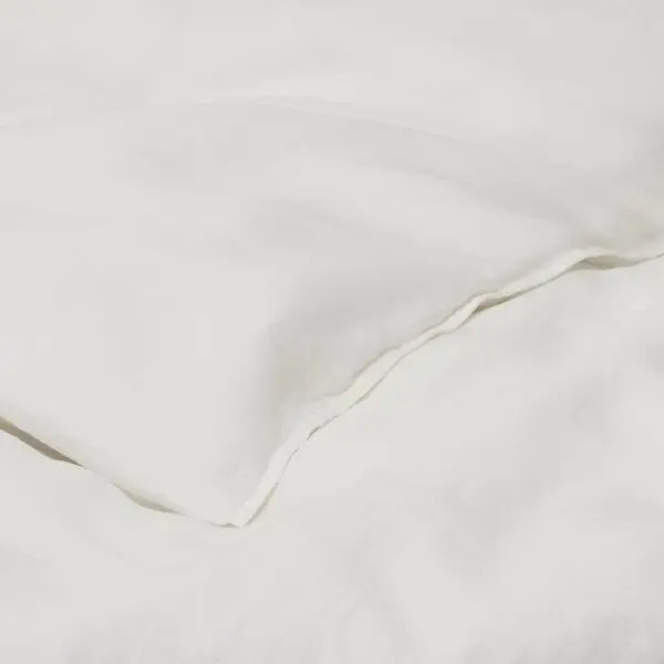 HUDSON PARK COLLECTION European Linen Duvet Cover, King Exclusive - Vanilla